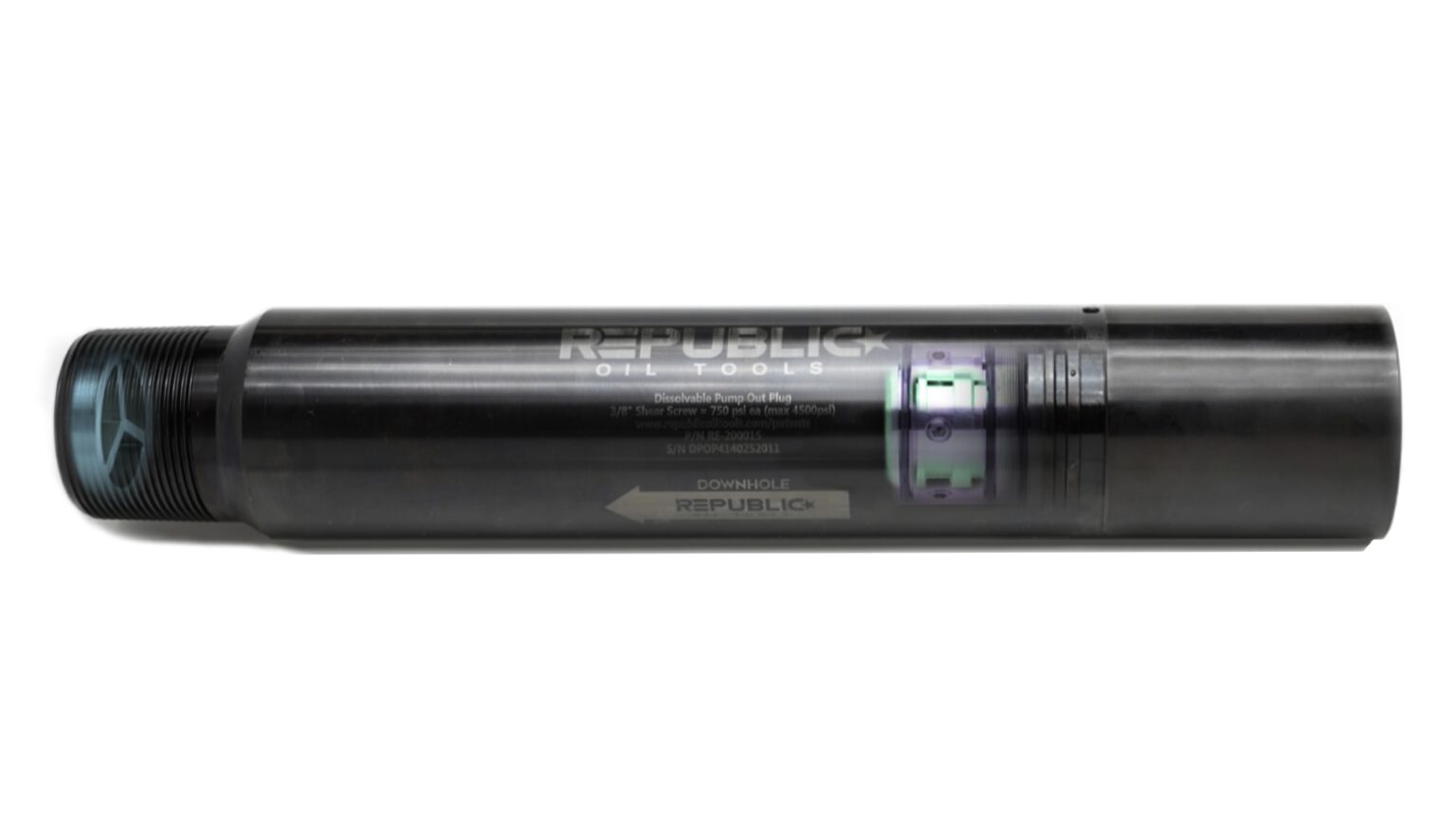 Dissolvable Pump Out Plug - Republic